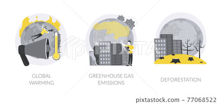Environmental pollution abstract concept vector... - Stock Illustration ...