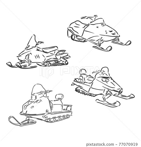 isolated illustration of a rider on a snow... - Stock Illustration ...