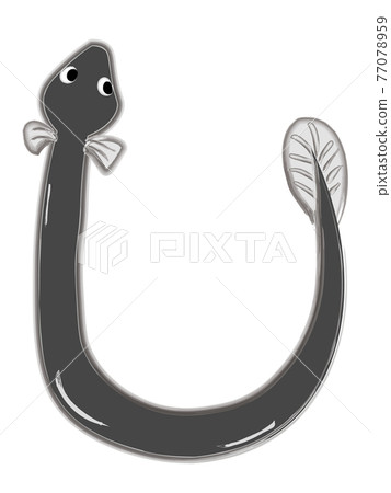 Illustration of eel climbing - Stock Illustration [77078959] - PIXTA