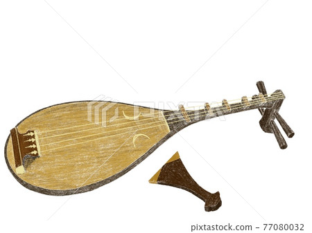 Biwa musical instrument - Stock Illustration [77080032] - PIXTA