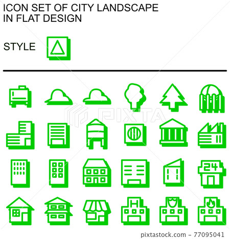 Flat design icon set 010 - Stock Illustration [77095041] - PIXTA