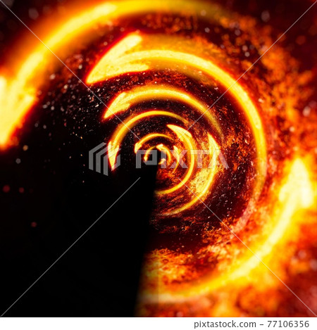 Abstract flame whirlpool - Stock Illustration [77106356] - PIXTA
