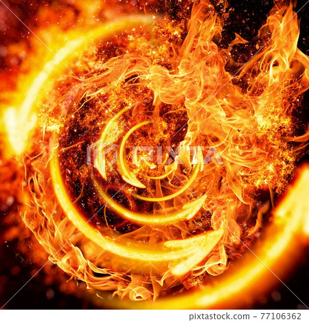 Abstract flame whirlpool - Stock Illustration [77106362] - PIXTA