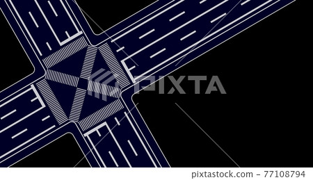 Background material "Scramble intersection" - Stock Illustration ...