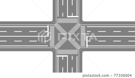 Background material "Scramble intersection" - Stock Illustration ...