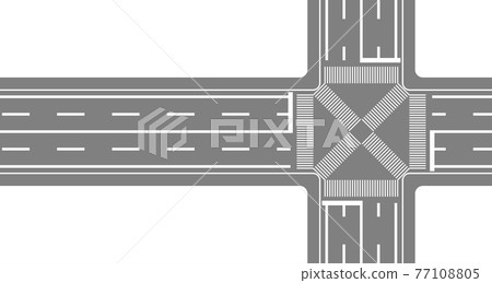 Background material "Scramble intersection" - Stock Illustration ...