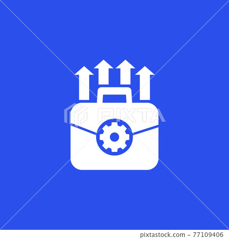 portfolio optimization and growth icon - Stock Illustration [77109406 ...