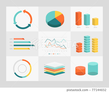 vector, graph, chart - Stock Illustration [77144832] - PIXTA