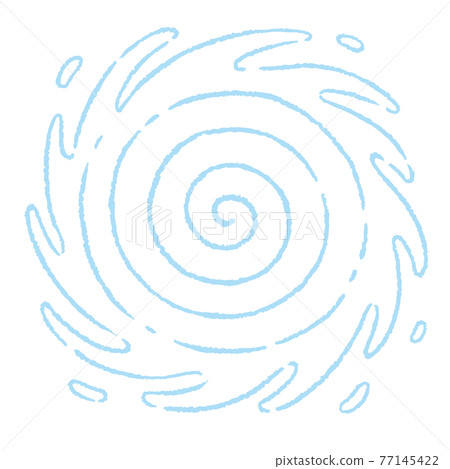 typhoon, white background, vector - Stock Illustration [77145422] - PIXTA