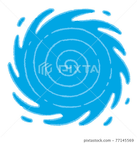 typhoon, white background, vector - Stock Illustration [77145569] - PIXTA