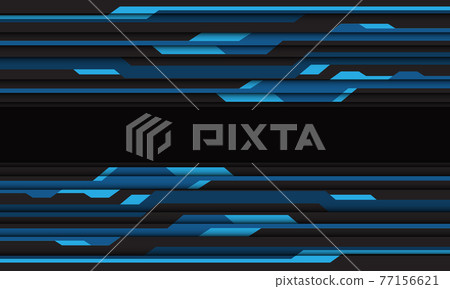 Abstract blue grey cyber circuit pattern black... - Stock Illustration ...