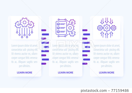 automation and integration infographics design - Stock Illustration ...