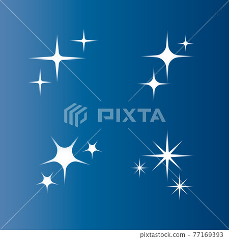 Sparkle, star icon set. Vector illustration,... - Stock Illustration [77169393] - PIXTA