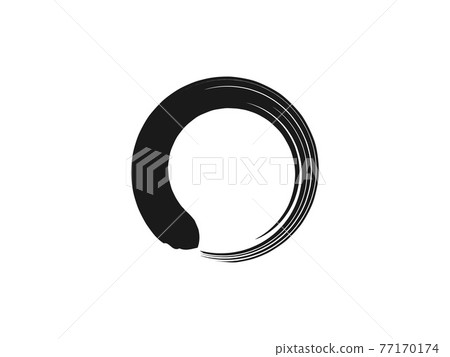 Buddhism, enso, zen icon. Vector illustration,... - Stock Illustration ...