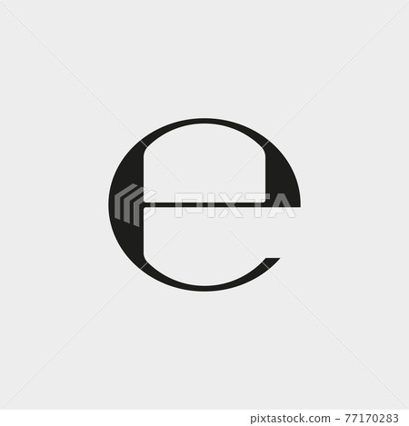 Estimated sign, E mark symbol. Vector... - Stock Illustration [77170283 ...