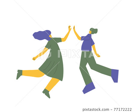 Dancing people isolated on white background..... - Stock Illustration ...