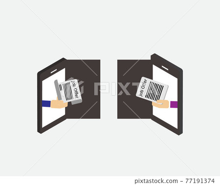many job offer received from other company to... - Stock Illustration ...