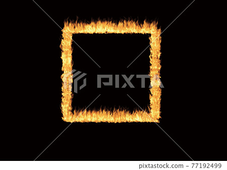 Square flame - Stock Illustration [77192499] - PIXTA