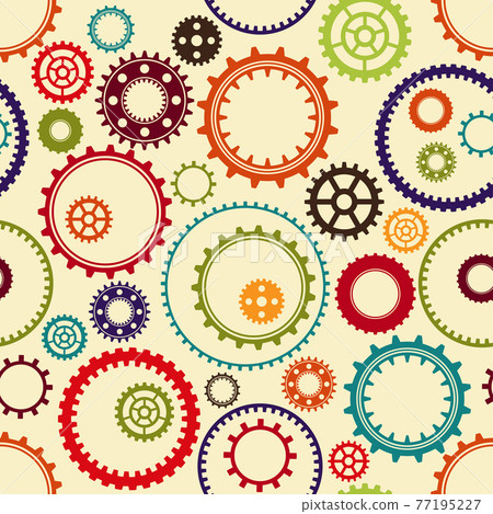 Gear wheels pattern - Stock Illustration [77195227] - PIXTA