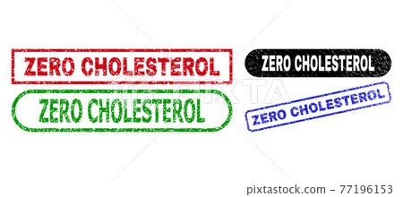 ZERO CHOLESTEROL Rectangle Stamp Seals with...-插圖素材 [77196153] - PIXTA圖庫