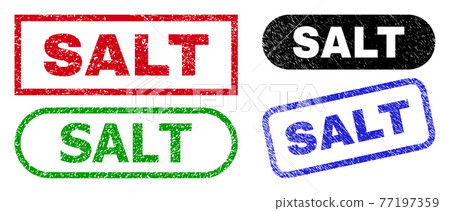 SALT Rectangle Watermarks Using Grunged Texture - Stock Illustration ...