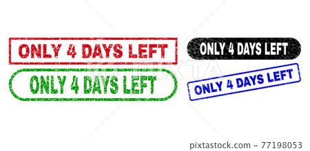ONLY 4 DAYS LEFT Rectangle Watermarks Using... - Stock Illustration ...