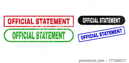 OFFICIAL STATEMENT Rectangle Watermarks with... - Stock Illustration ...