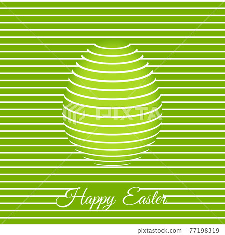 Trendy 3D Easter greeting card template with... - Stock Illustration ...