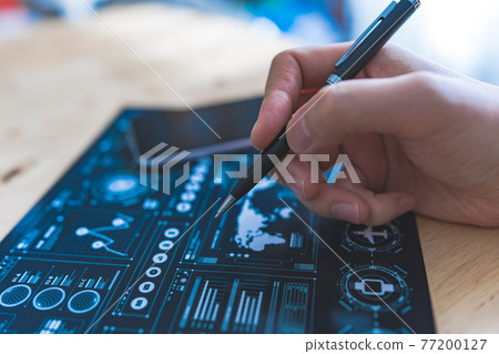 Cyberpunk graph - Stock Photo [77200127] - PIXTA