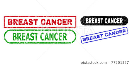 BREAST CANCER Rectangle Watermarks with Unclean... - Stock Illustration ...