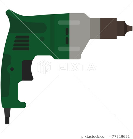 Drill or jackhammer electric power tool vector... - Stock Illustration ...
