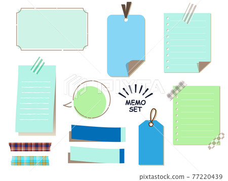Note and sticky note frameset - Stock Illustration [77220439] - PIXTA