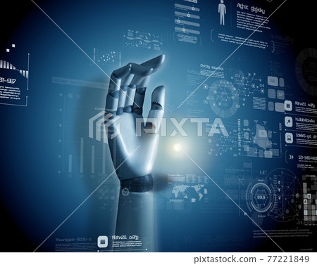 Robot CG hand image - Stock Illustration [77221849] - PIXTA