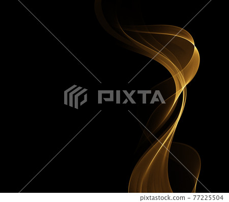 Abstract color gold wave design element Gold... - Stock Illustration ...