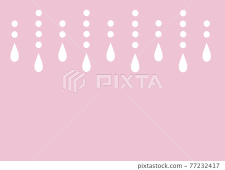 Raindrops pink background - Stock Illustration [77232417] - PIXTA
