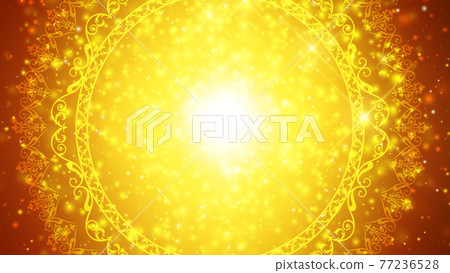Abstract background of golden annulus pattern - Stock Illustration ...