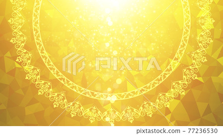 Abstract background of golden annulus pattern - Stock Illustration ...