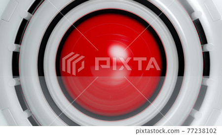 Red round object with ring white color. - Stock Illustration [77238102 ...