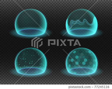Bubble shields, protection - Stock Illustration [77245116] - PIXTA