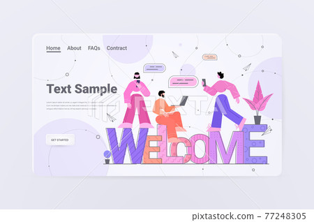 welcome inspiration friendly success business... - Stock Illustration ...