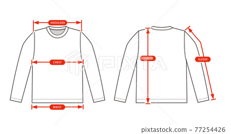 Size chart vector illustration for apparel and... - Stock Illustration ...