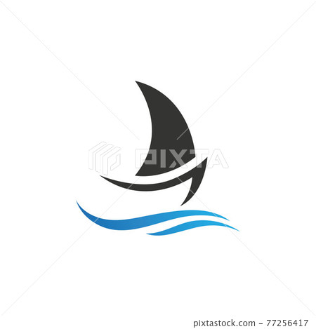 Silhouette of Dhow logo design Traditional... - Stock Illustration ...