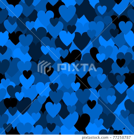 Army blue heart pattern. Camouflage Vector... - Stock Illustration ...