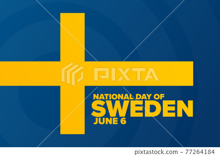 National Day of Sweden. June 6. Holiday... - Stock Illustration ...