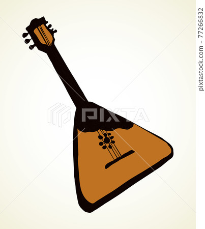 Old Russian balalaika. Vector drawing - Stock Illustration [77266832 ...