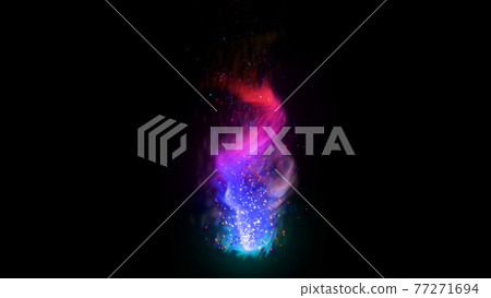 Colorful flame - Stock Illustration [77271694] - PIXTA
