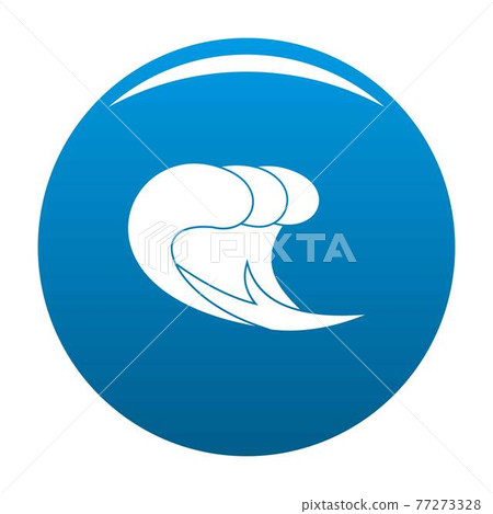 Wave surf icon blue vector - Stock Illustration [77273328] - PIXTA