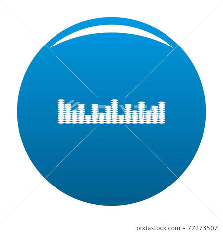 Equalizer music icon blue vector - Stock Illustration [77273507] - PIXTA