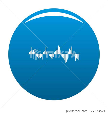 Equalizer signal icon blue vector - Stock Illustration [77273521] - PIXTA