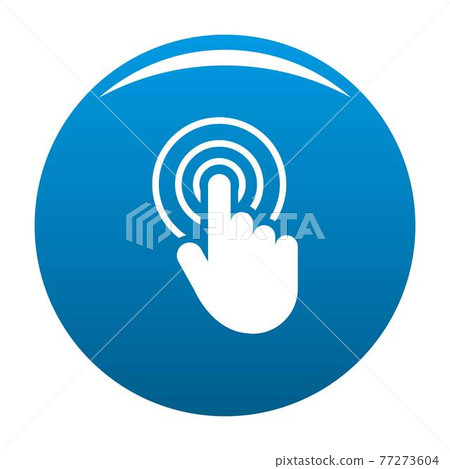 hand cursor web icon blue vector - Stock Illustration [77273604] - PIXTA